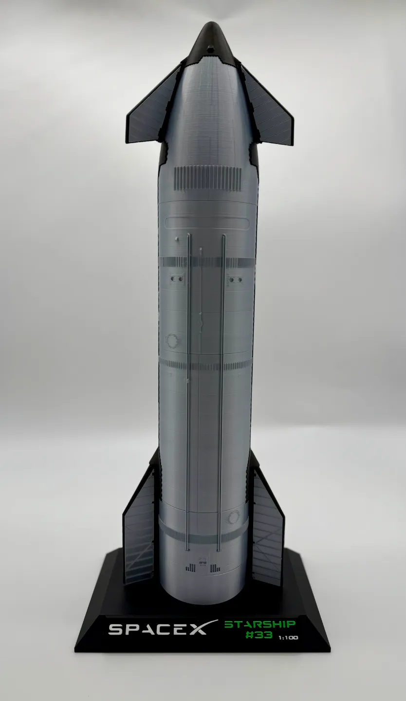 Starship #33 Display Stand & Nameplate by StuartWoodworks - MakerWorld