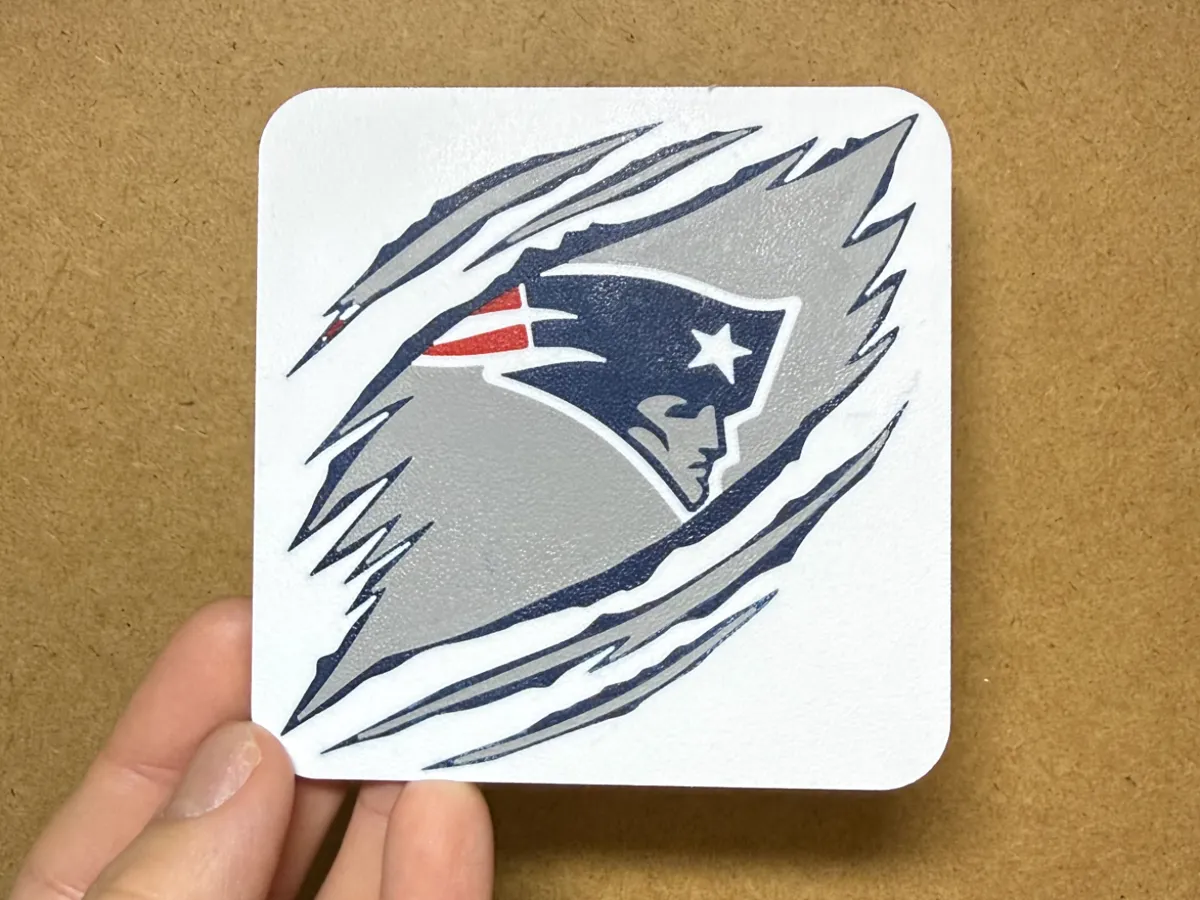 NEW ENGLAND PATRIOTS - COASTERS - Free 3D Print Model - MakerWorld