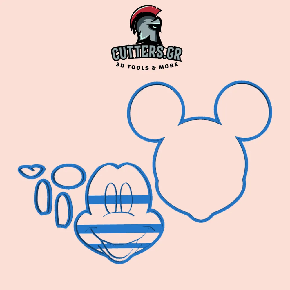 Cookie Cutter - Mickey Mouse by Cutters.gr - MakerWorld