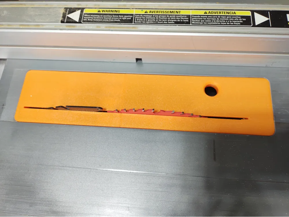 RIDGID R4514 Table Saw Zero Clearance Insert by lordjustice17 - MakerWorld