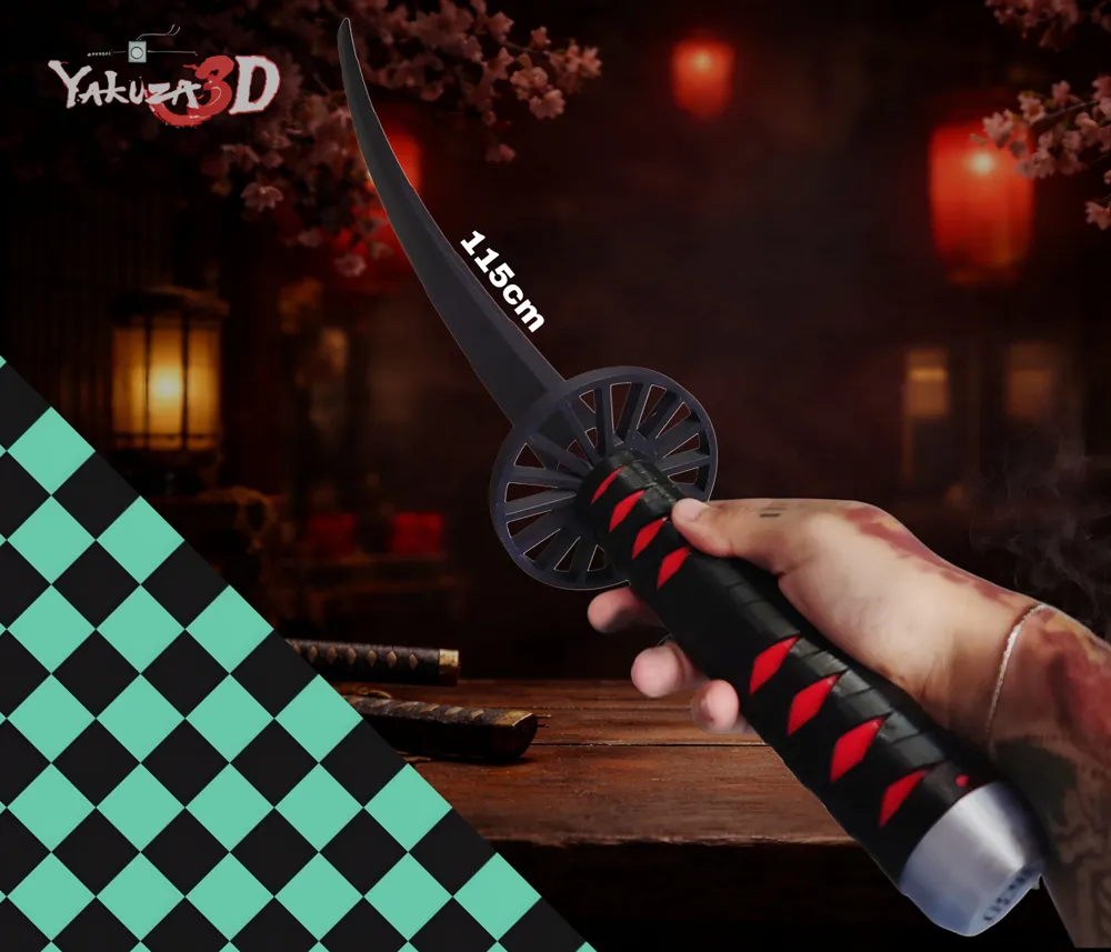 KATANA "TANJIRO" v1 (Inspiration) - Free 3D Print Model - MakerWorld