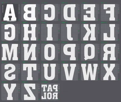 Fuente Patrulla Canina Tipo 1 A-Z - Mayúsculas (boca abajo) por eric272 MakerWorld: Descarga ...