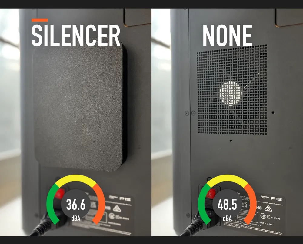 Fan Silencer - For X1 & P1 Chamber Fan - Free 3D Print Model - MakerWorld