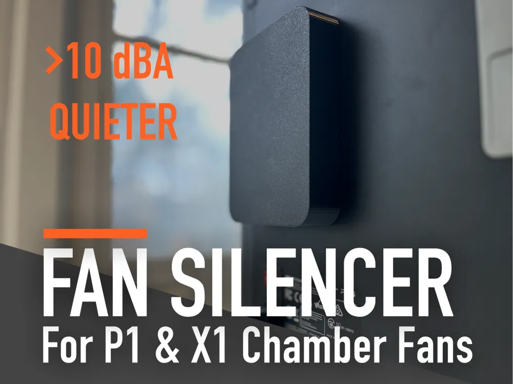 Fan Silencer - For X1 & P1 Chamber Fan by MM Printing MakerWorld ...