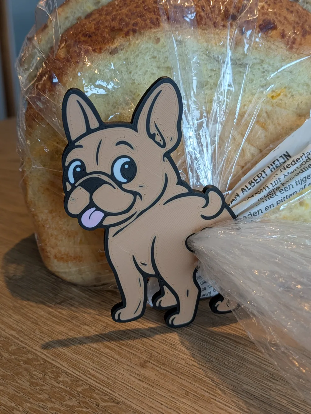 Frenchie Bread Bag Clip - Free 3D Print Model - MakerWorld