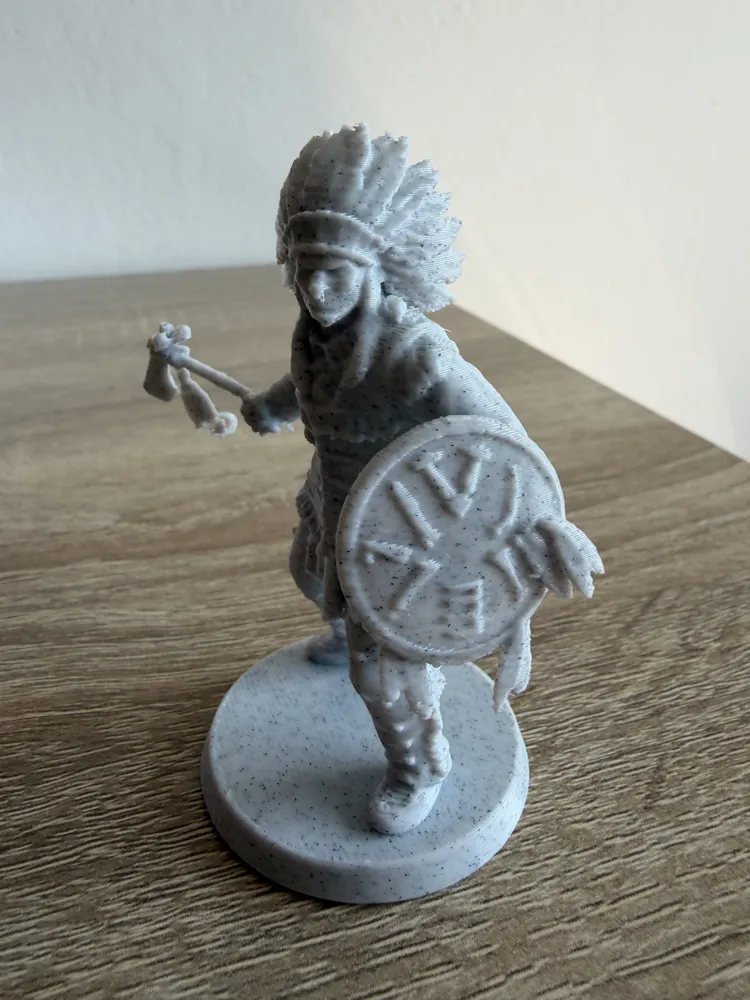 Native American Warrior - Free 3D Print Model - MakerWorld