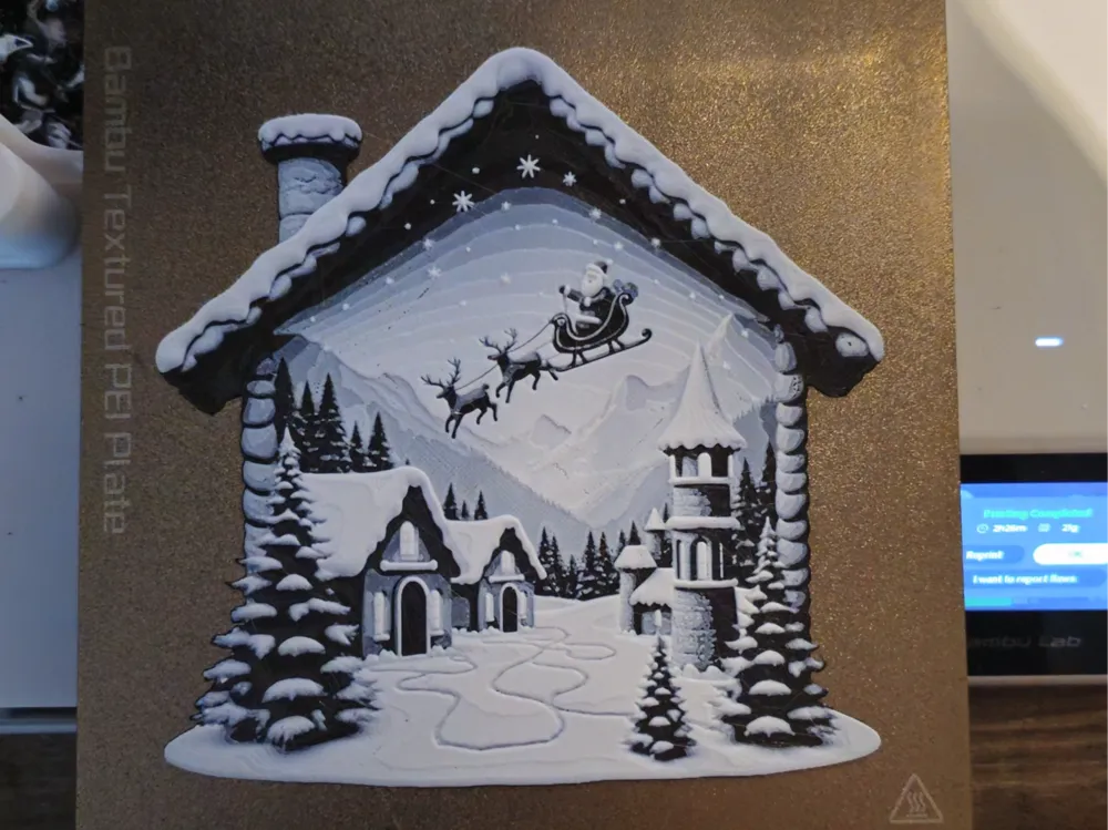Christmas home - Free 3D Print Model - MakerWorld