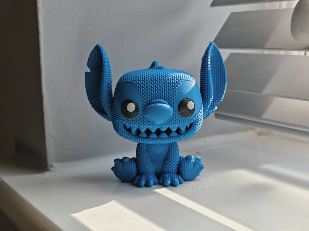 Cute Knitted Funko Stitch - NO AMS - MakerWorld 3D Model | 3Drop