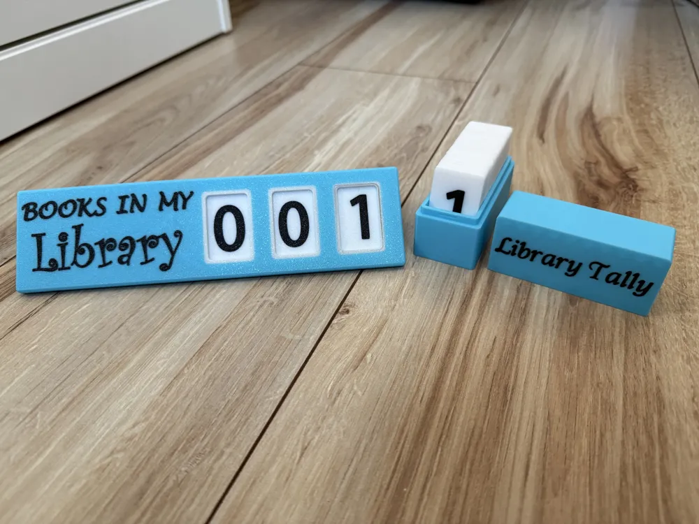 Books Library Tracker – 3D Printable Tally Counter by 3D PIOTR ...