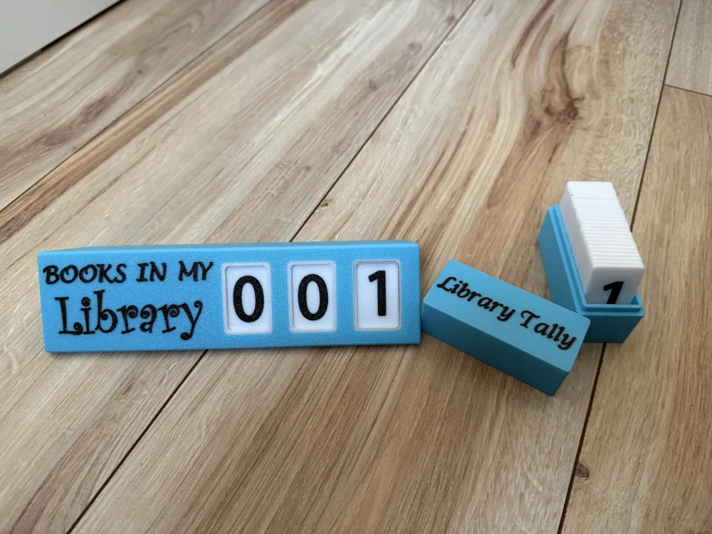 Books Library Tracker – 3D Printable Tally Counter by 3D PIOTR ...