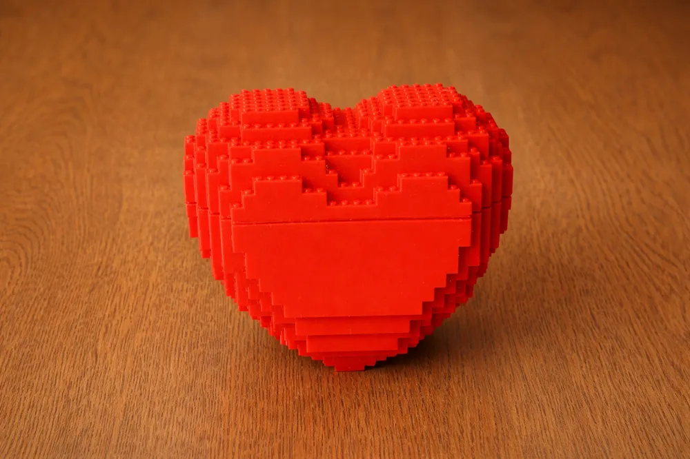 LEGOs Heart | Decorative Brick Build | Gift - Free 3D Print Model ...