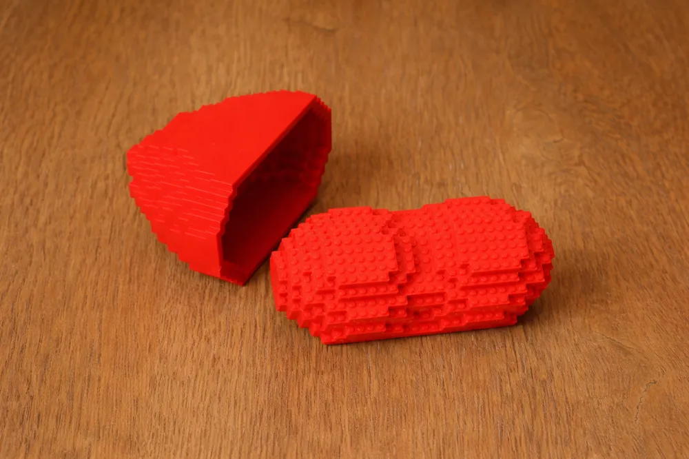 LEGOs Heart | Decorative Brick Build | Gift - Free 3D Print Model ...