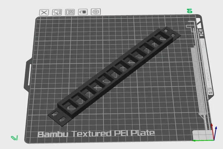 10 inch patch panel - 12 keystone module (1/2 U) by Kitten 3D ...