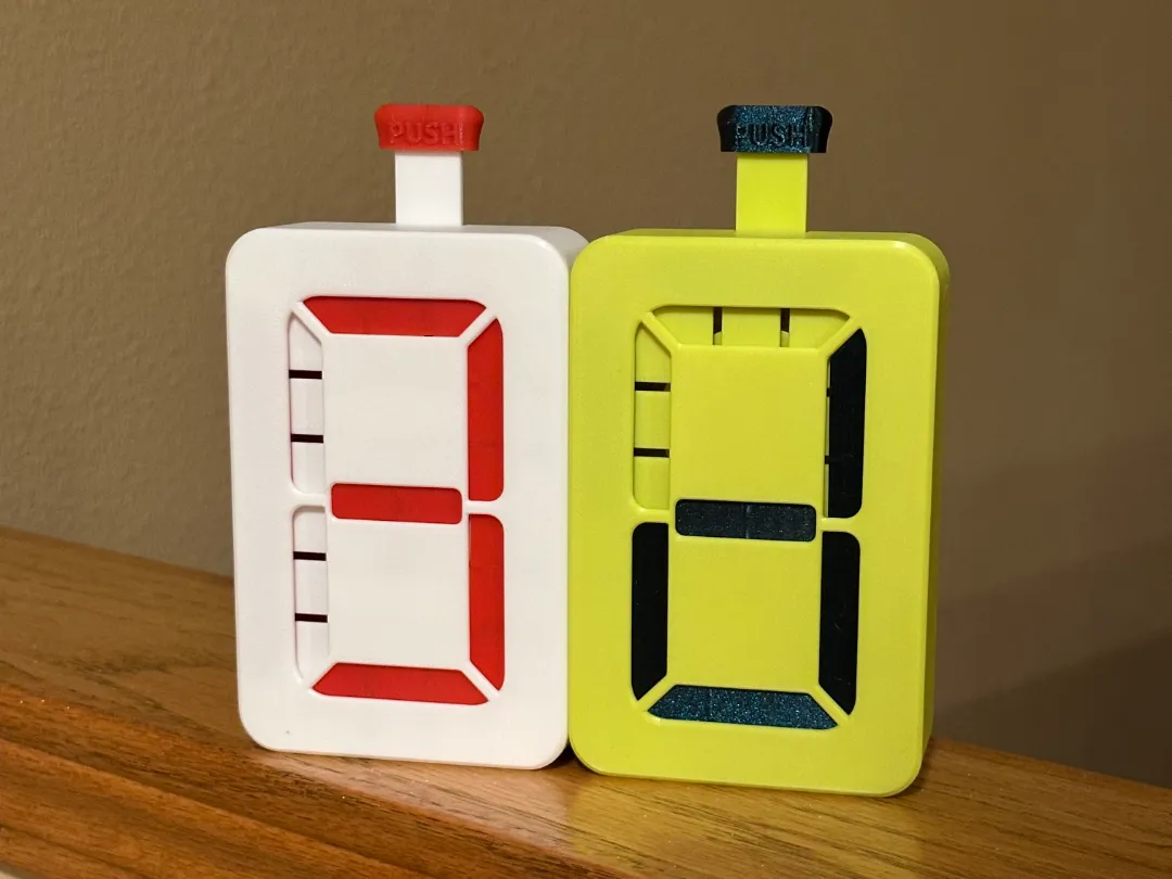 Hexadecimal mechanical 7 segment counter - Free 3D Print Model - MakerWorld