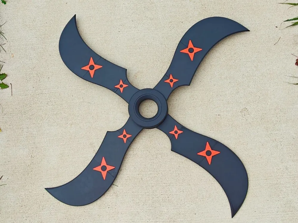Life Size Folding Naruto Demon Wind Shuriken by ProtoDad - MakerWorld