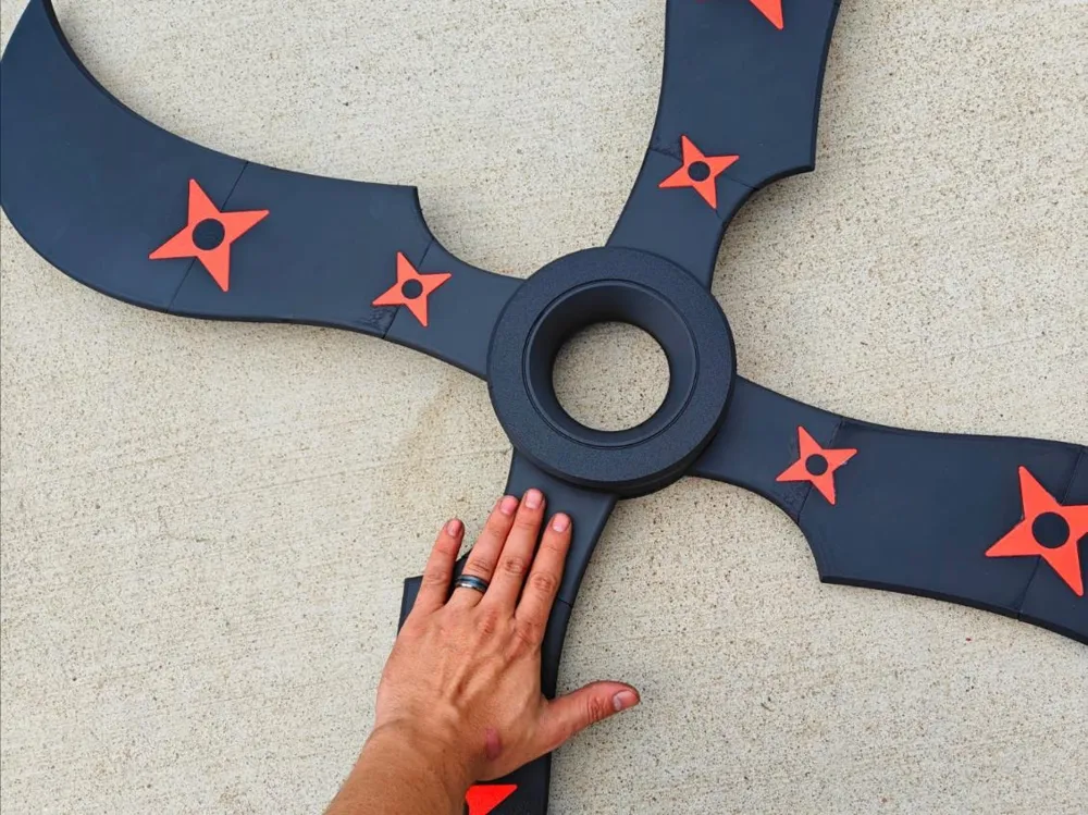 Life Size Folding Naruto Demon Wind Shuriken by ProtoDad MakerWorld ...
