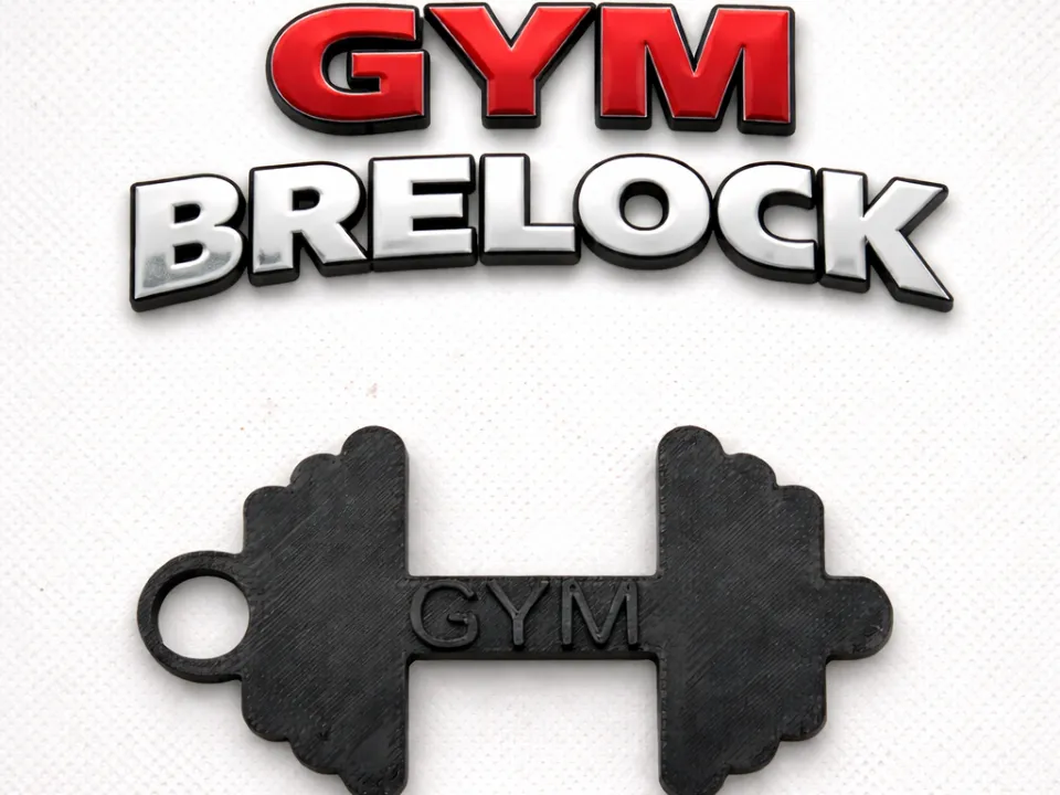 GYM dumbell Keychain - Free 3D Print Model - MakerWorld