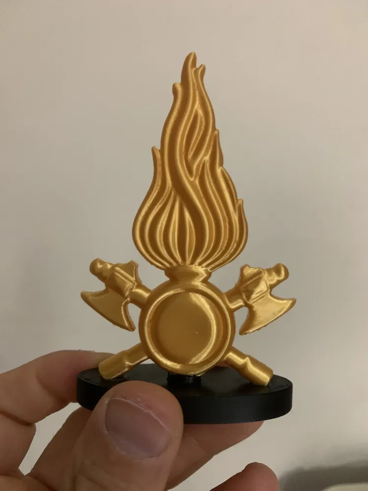 Firefighters Crest Trophy - Free 3D Print Model - MakerWorld