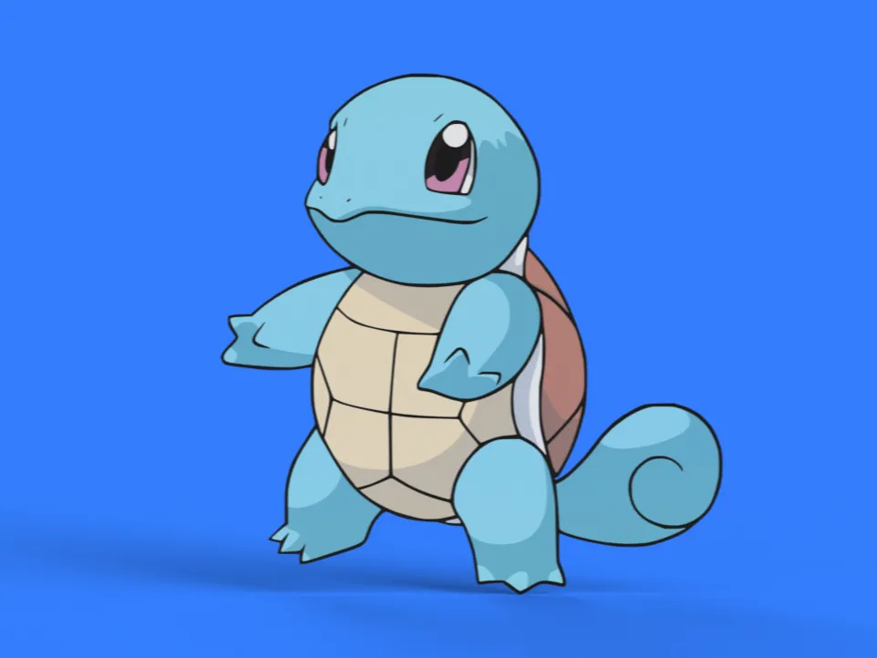 Squirtle Wall Art - Free 3D Print Model - MakerWorld