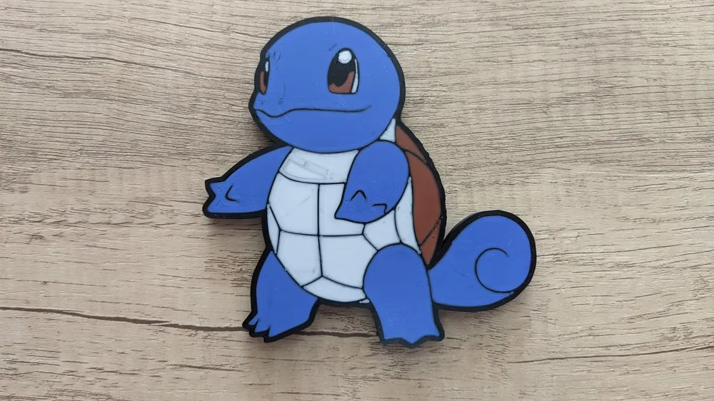 Squirtle Wall Art - Free 3D Print Model - MakerWorld
