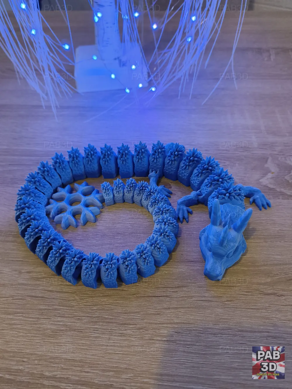 Articulated Flexi Dragon Ice - Free 3D Print Model - MakerWorld