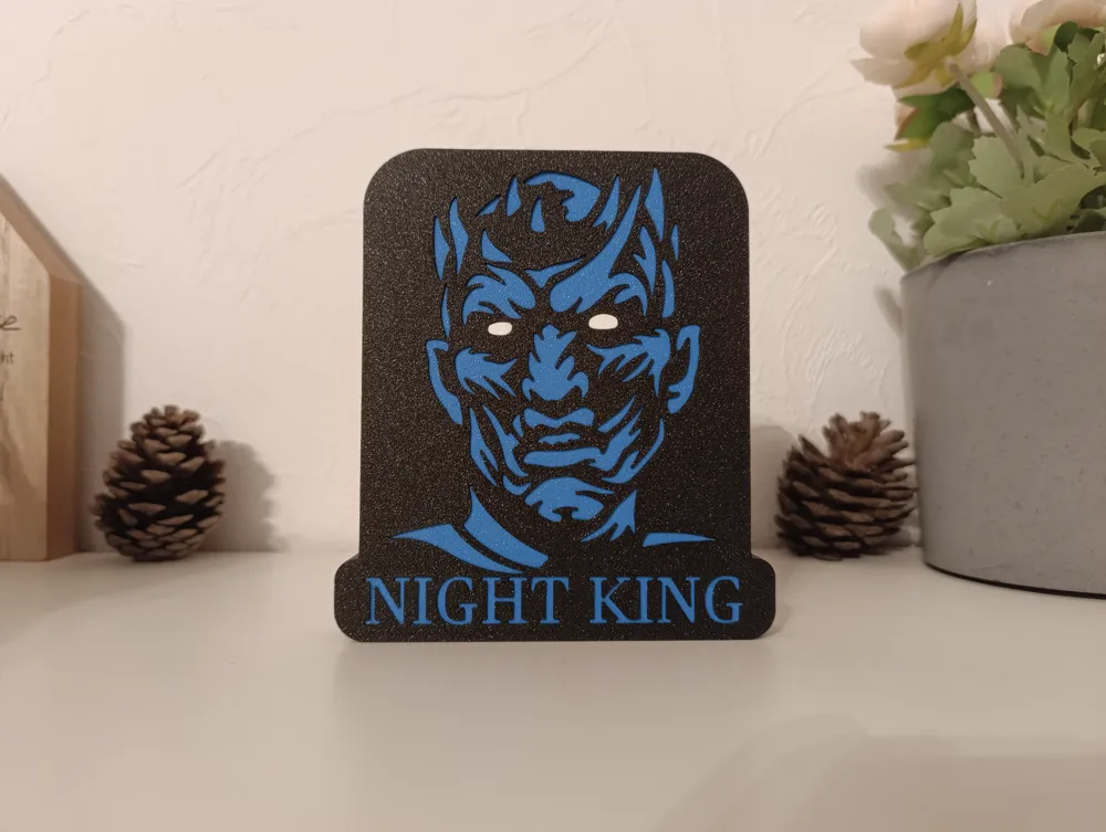 Game Of Thrones Night King LED Lightbox by Dule - MakerWorld