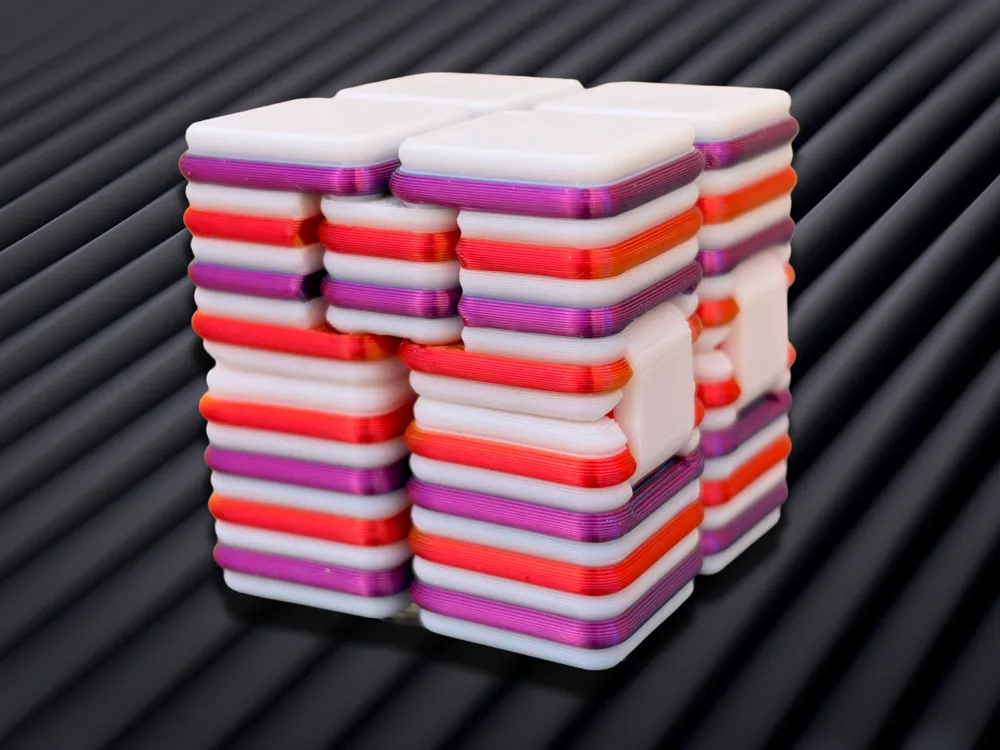 Layered Fidget Cube - Free 3D Print Model - MakerWorld