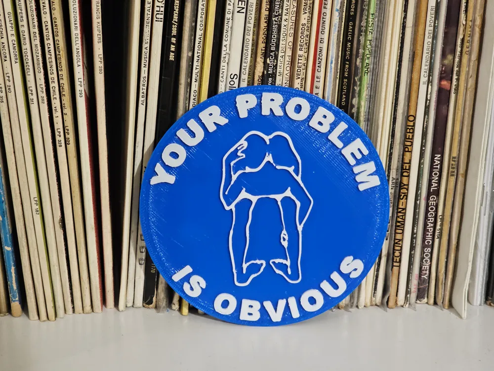 Obvious problem sign / badge by dubmehard - MakerWorld