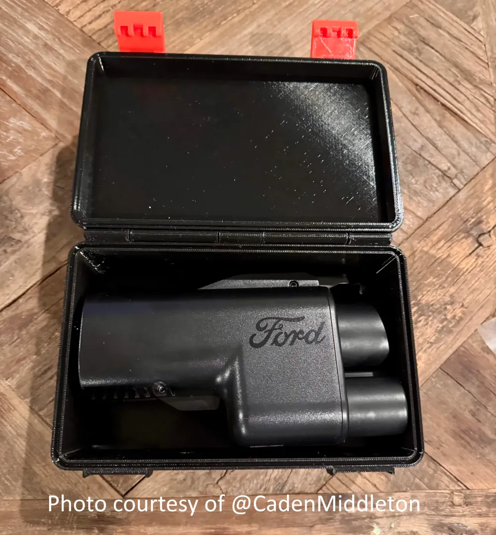 Ford Mustang Mach-E Tesla adapter rugged box - Free 3D Print Model ...