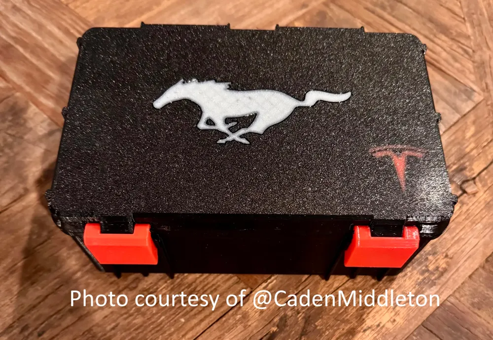 Ford Mustang Mach-E Tesla adapter rugged box - Free 3D Print Model ...