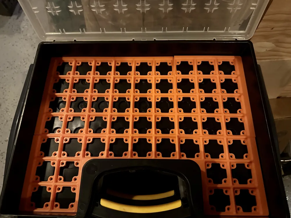 Gridfinity baseplates for Harbor Freight parts organizer - medium (cut ...