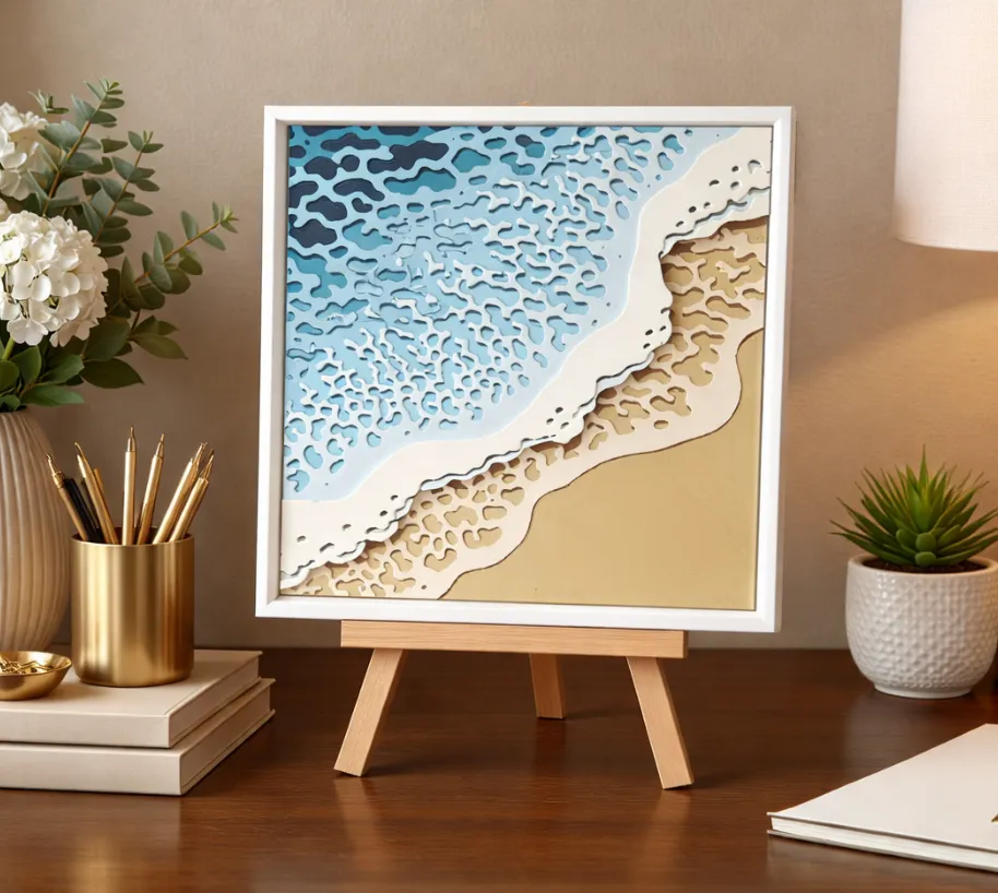 Serene Shores - Layered Ocean Waves- No AMS needed - Free 3D Print ...
