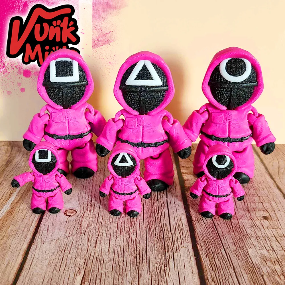 Mini Squid Game Soldiers Multicolor Flexis by Vunk Flexis MakerWorld ...