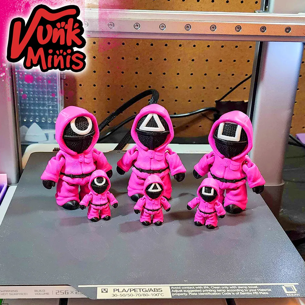 Mini Squid Game Soldiers Multicolor Flexis by Vunk Flexis MakerWorld ...