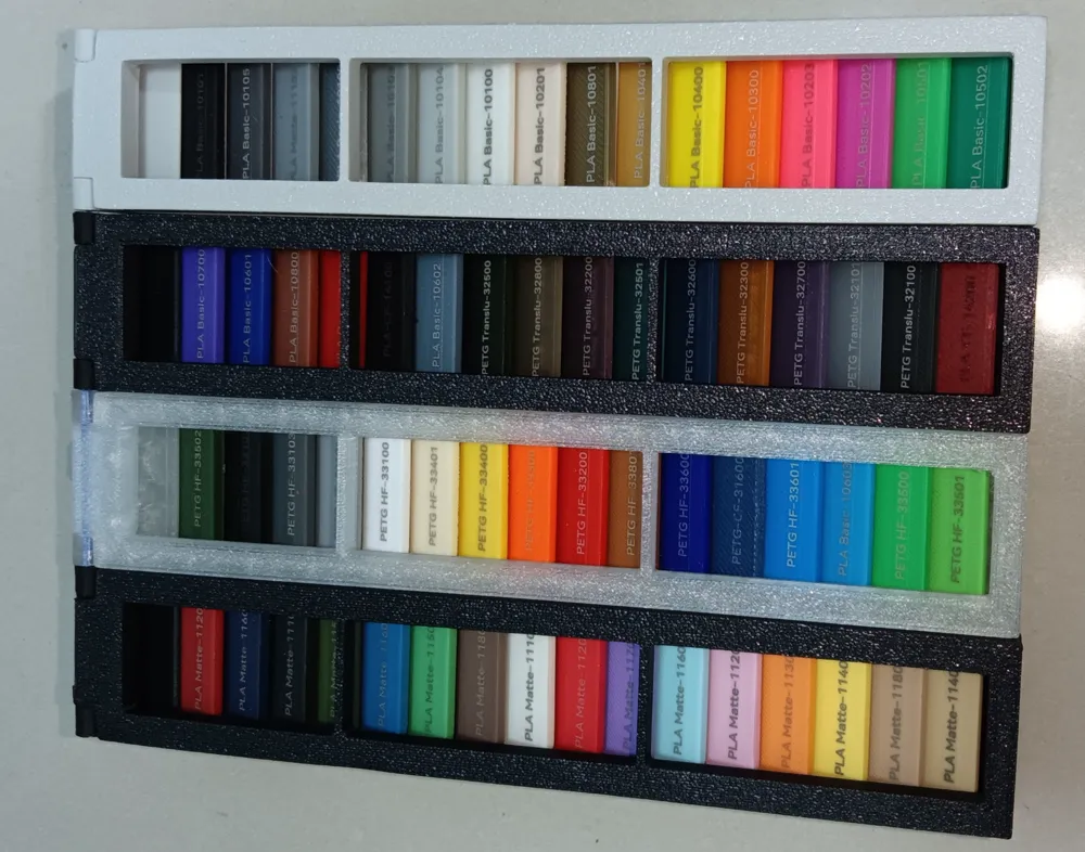 Bambu Filament Swatch Organizer by CuriousAnt - MakerWorld