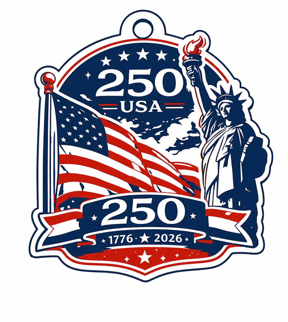 America 250 keychain - Free 3D Print Model - MakerWorld