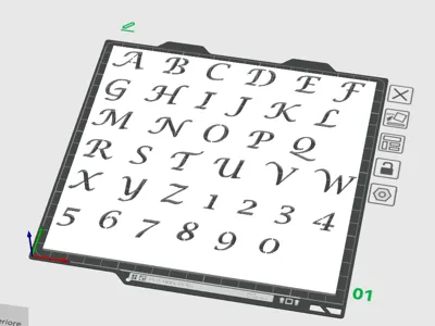 Lettering guide Normografo - Free 3D Print Model - MakerWorld