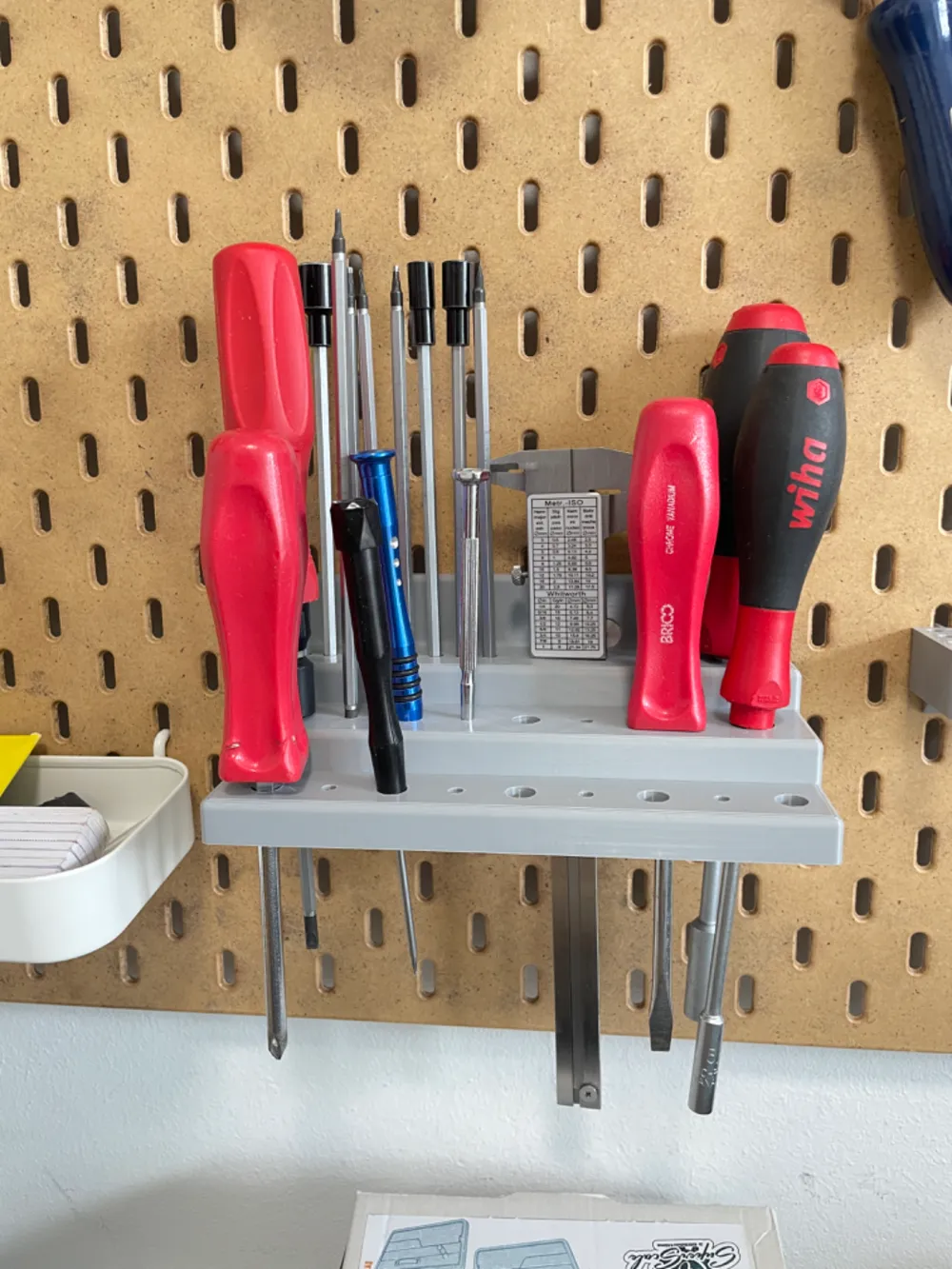 Universal screwdriver mount organizer IKEA SKADIS Remixed by Marco RC Arena - MakerWorld