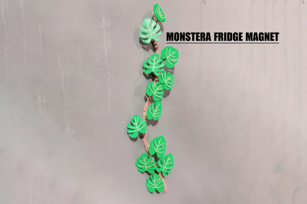 monstera fridge magnet by madboy MakerWorld: Download Free 3D Models