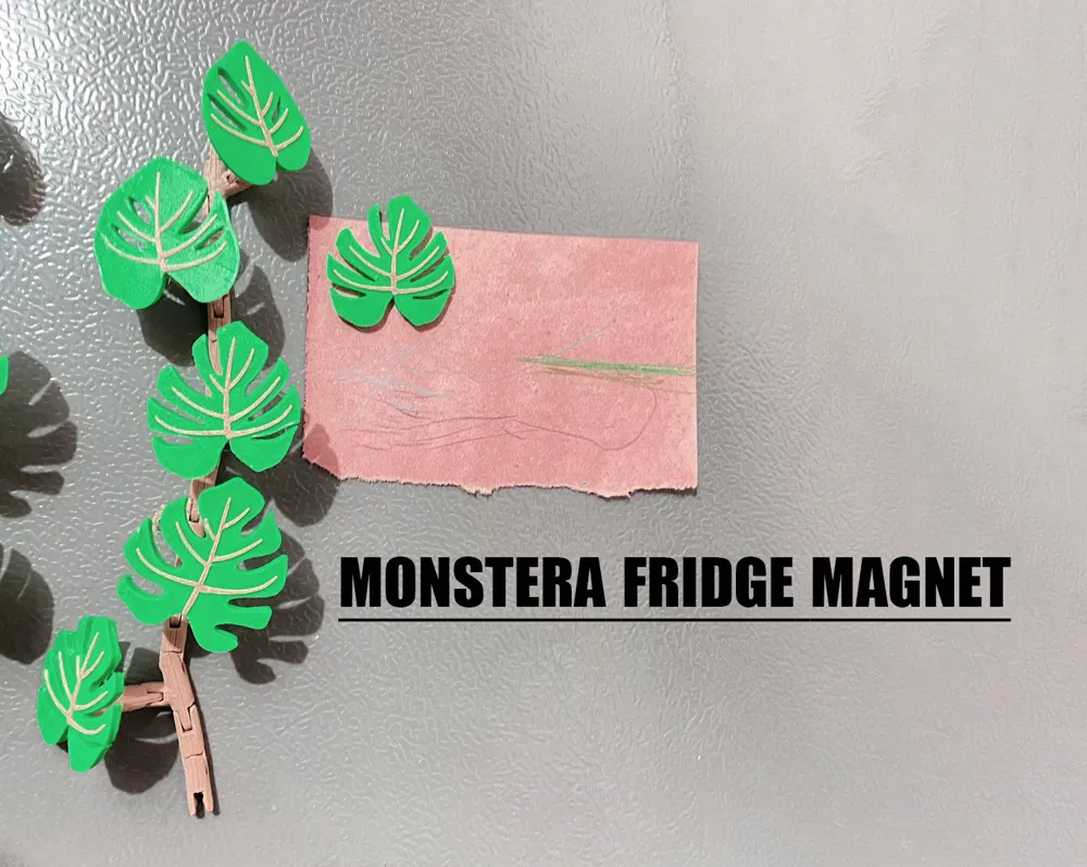 monstera fridge magnet by madboy MakerWorld: Download Free 3D Models