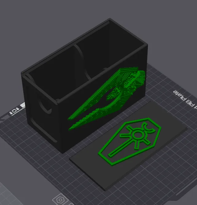 W40k Necron MTG Deck Box 200+ cards - Free 3D Print Model - MakerWorld