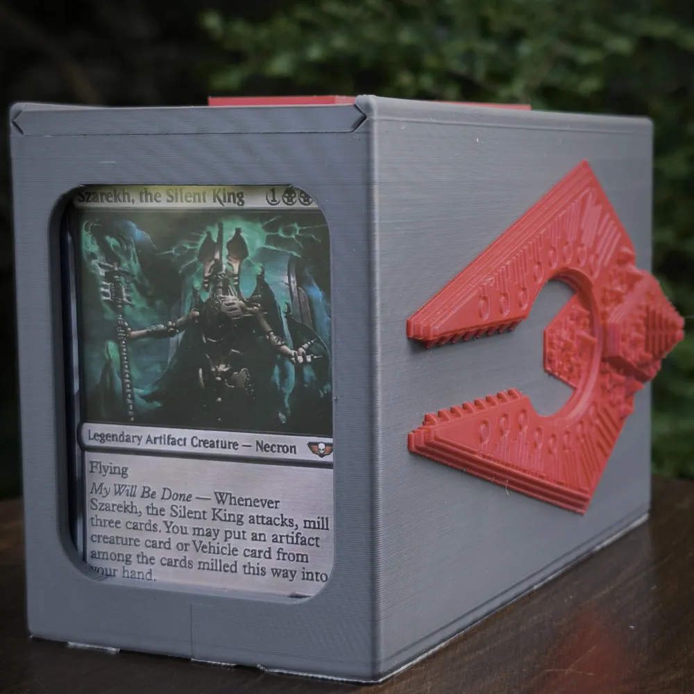 W40k Necron MTG Deck Box 200+ cards - Free 3D Print Model - MakerWorld
