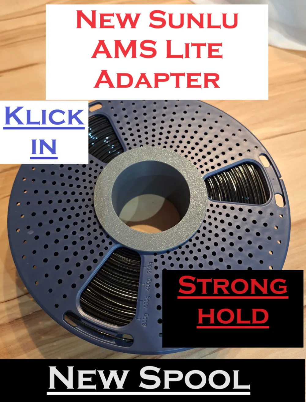 New Sunlu Spool Adapter for AMS Lite - Free 3D Print Model - MakerWorld