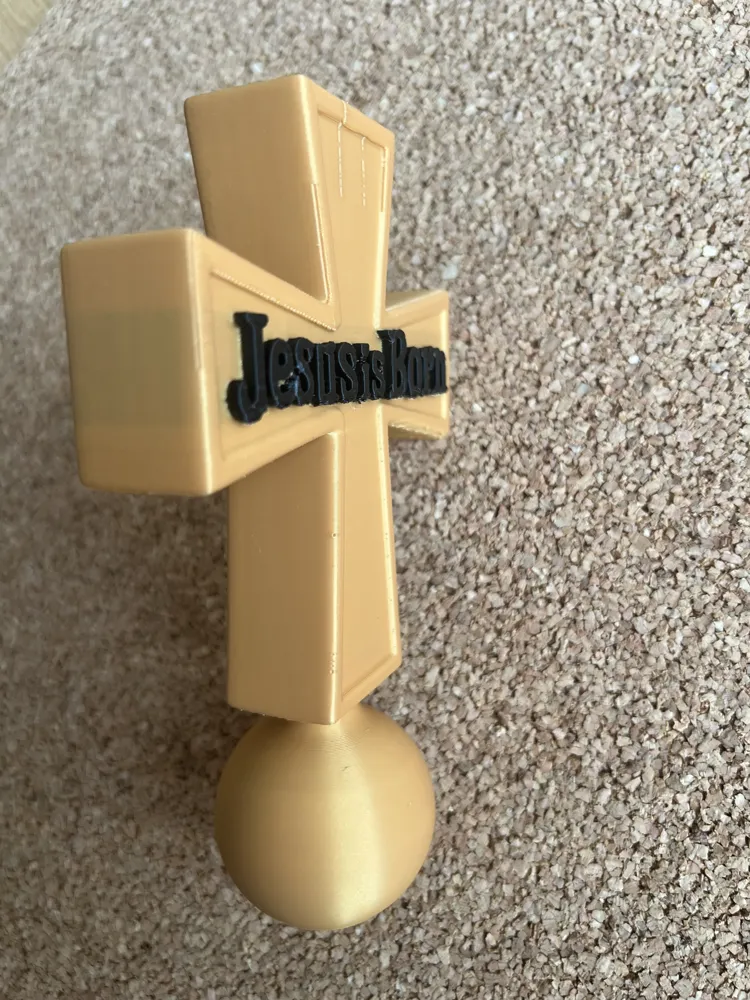 Christmas tree topper Jesus is born with AMS by Jesus is alive ...