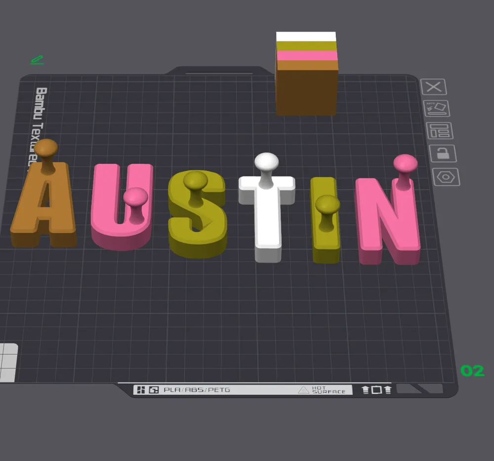 Austin Namens-Buchstabenspielzeug – Kostenloses 3D-Druckmodell – MakerWorld