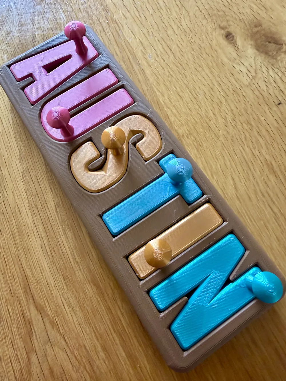 Austin Namens-Buchstabenspielzeug – Kostenloses 3D-Druckmodell – MakerWorld