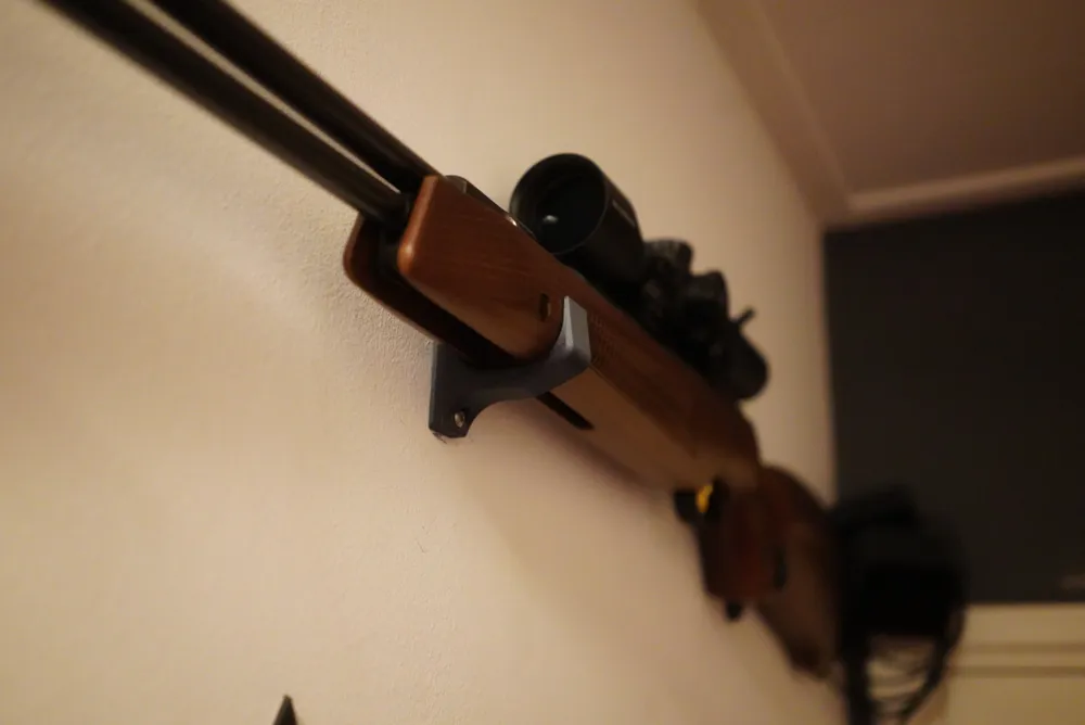 Gun/Rifle Wall mount - Free 3D Print Model - MakerWorld