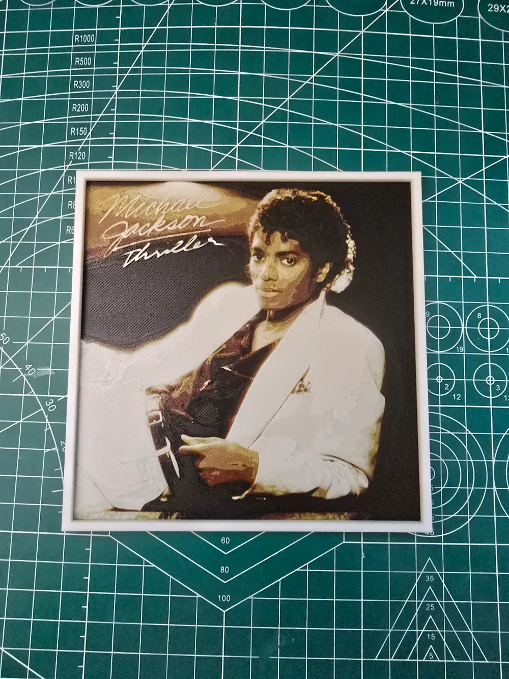 Michael Jackson "Thriller" Album - Hueforge Art by Lumpy3D - MakerWorld