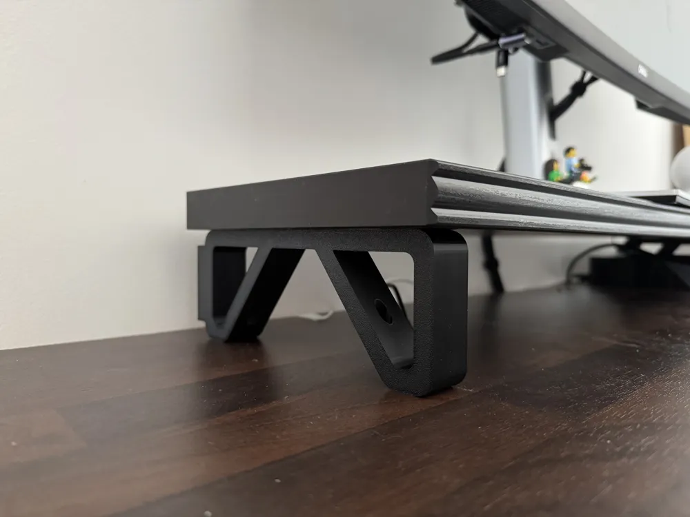 Modern Monitor Riser - with cable management - Free 3D Print Model ...