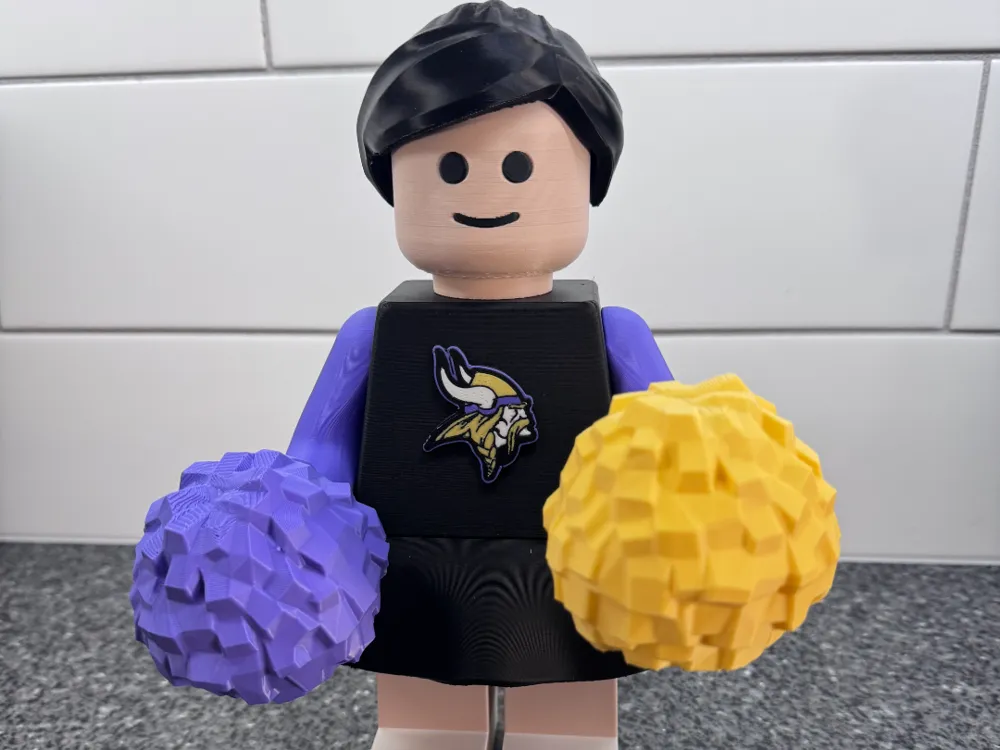 Big Brick Cheerleading Pom Pom by BD Kustoms - MakerWorld